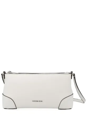 Michael Michael Kors Womens Shoulder Bag With Logo White Polyurethane