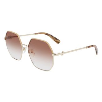 Longchamp Gold Metall Sonnenbrille