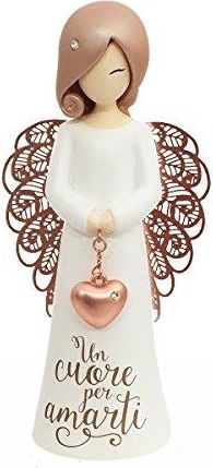 Enesco You Are An Angel ASF003I Keramik Engel Figur weiß 12,5 cm