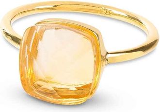 Amadeus Damen vegan Ring Sophia Citrin Gold