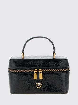 Pinko Mini sac &agrave; main en cuir crush avec logo Love Birds m&eacute;tallique