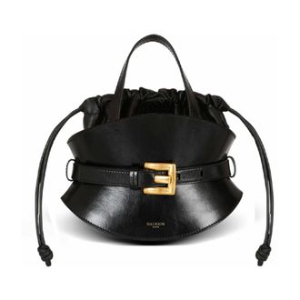 Balmain Femme, Sacs, Noir, Taille: ONE Size Sac Shuffle Mini en cuir