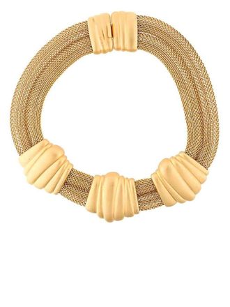 Monet Jewelry collier &agrave; cha&icirc;ne double (ann&eacute;es 1980) - Or