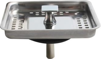 Generic Passoire d&eacute;vier de cuisine en acier inoxydable r&eacute;sistant &agrave; la rouille et bouchon en caoutchouc, con&ccedil;u avec des trous pour &eacute;viter les bouchons de vidan