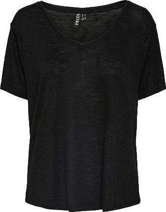 Pieces Bestseller A/S Pcnollie SS Top Noos T-Shirt, Noir, S Femme