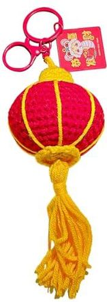 Generic Pendentif lanterne chinoise - Adorable porte-clés lanterne, pendentifs suspendus amusants | Ornements suspendus de voiture chinoise, breloques de lant