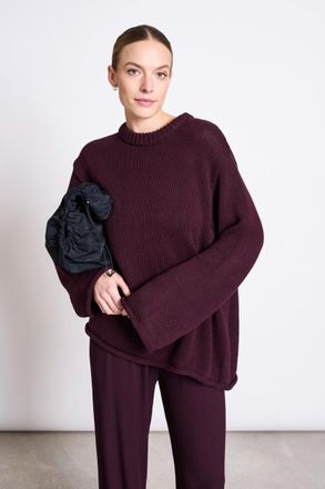 JAN 'N JUNE Damen vegan Pullover Sona Kirschlack Rot