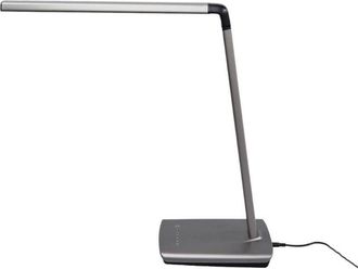 Lindby LED Tischlampe Kuno aus Kunststoffmit USB Anschluss dimmbar f&uuml;r Arbeitszimmer & B&uuml;ro von Lindby