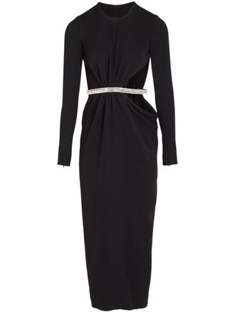 Giambattista Valli sandales à ornements strassés - Noir