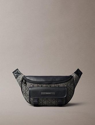 Calvin Klein Sac banane en jacquard d&eacute;perlant &agrave; logo