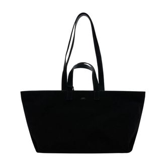 A.P.C. Womens Le Drummer Tote Black Calfskin