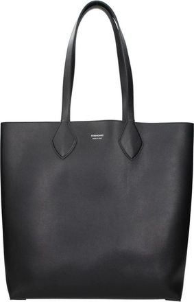 Ferragamo Homme, Sacs, Noir, Taille: ONE Size Sac bandouli&egrave;re en cuir avec sangle r&eacute;glable
