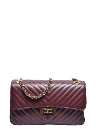 Roberta M Weinfarbe Rindsledertasche