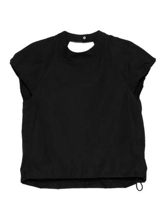 sacai Rundhalspullover - Schwarz