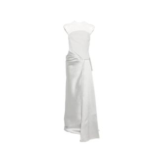 Solace London Tr&auml;gerloses Maxikleid mit Drapierung - - Dresses - Damen - Grau - XS