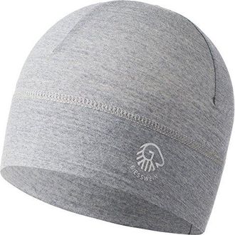 Giesswein Bonnet Gamsstein Gris One Size - Casquette de sous-v&ecirc;tement en 100% Laine m&eacute;rinos, Sports Beanie de v&eacute;lo pour Hommes et Femmes, Compatible avec Les Ca
