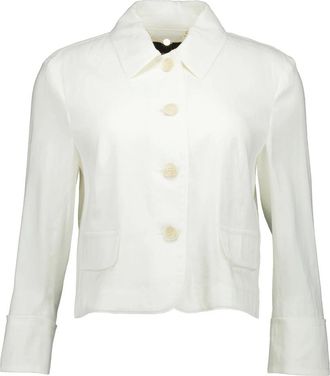 Marc Cain Femme, Vestes, Blanc, Taille: 44 FR AC 31.26 W70 Jacket