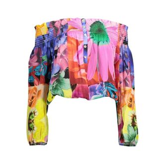 Desigual Femme, Blouses et Chemises, Multicolore, Taille: 46 FR T-shirt &agrave; manches longues