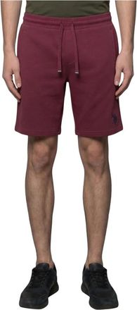 U.S.Polo Association U.s. Polo Assn. - Short d&eacute;contract&eacute; - Homme - Shorts - Rouge - Taille: M