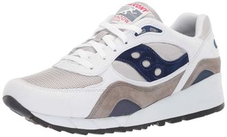 Saucony Unisex Shadow 6000 ESS U Sneaker, White/Grey/Navy, 38.5 EU