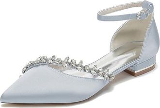 Miyoopark Chaussures de soirée à talons pour femmes avec chaînes, J606 Argent 1 Talon, 36 EU