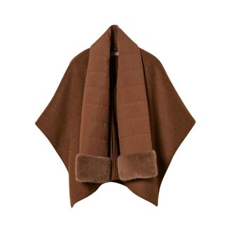 Twinset Poncho 262To5510 - Femme - Vestes - Brun - Taille: ONE Size