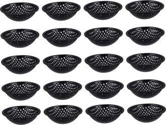 Yardwe 20 Stück Blumentopfmatte Töpfe Pflanzen Übertopf Topfpflanzen Blumentopfdichtungen Blumentopf-Netzpolster Blumentopf-Bodenmatte Kunststoff Schwarz Sch