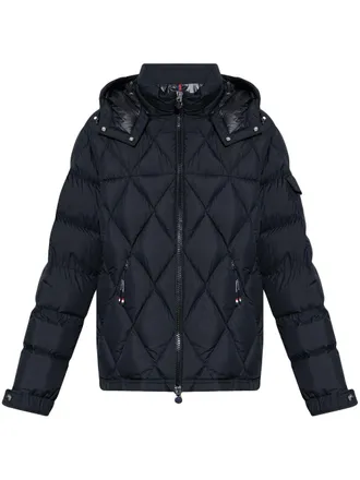 Moncler veste &agrave; design matelass&eacute; - Bleu