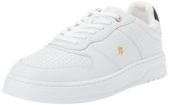 Tommy Hilfiger Damen Th Sporty Cupsole Corp Fw0Fw09025 Low Top, White (White), 41 EU