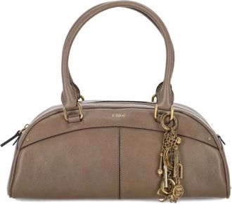 Chlo&eacute; Femme, Sacs, Gris, Taille: ONE Size Bowling Bag