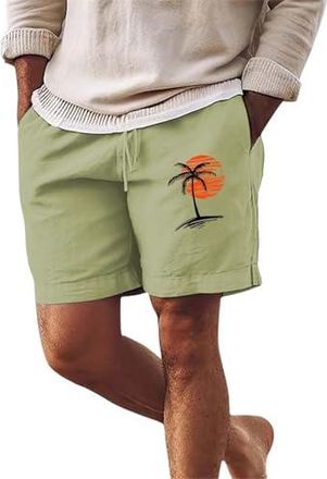 Generic Short de plage pour homme - Short de plage d&eacute;t&eacute; - S&eacute;chage rapide - Short de bain pour homme, Vert, XXL