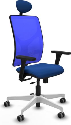 Piqueras y Crespo Stuhl f&uuml;r &Uuml;berwachungsh&uuml;tten mit 3D-Armen, h&ouml;henverstellbarer Lendenwirbelst&uuml;tze und festem Kopfteil, ausgestattet mit Syncro/Traslack und Schneidesch