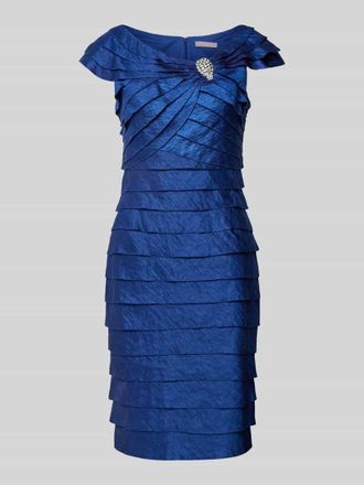 Christian Berg Cocktail Knielanges Cocktailkleid mit Applikation