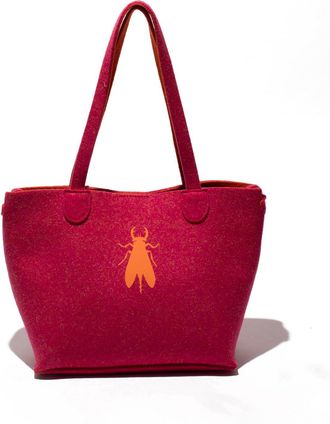 FLY London Fly London Damen Govi753fly Fashion Bag, Fucshia/Orange