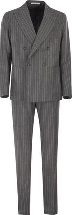 Tagliatore Homme, Costumes, Gris, Taille: XL Costume crois&eacute; &agrave; rayures