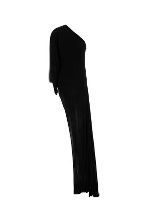 Gucci Womens Jersey One-Shoulder Dress Black Generic