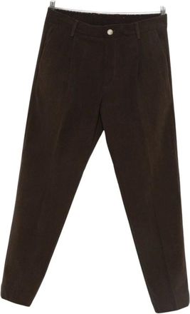 Daniele Alessandrini Homme, Pantalons, Brun, Taille: S Slim-fit Pantalons