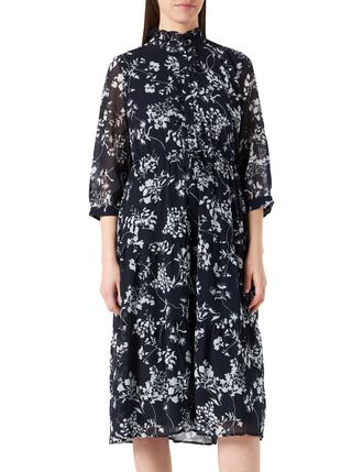 Vero Moda Damen Vmdino 34 Calf Dress WVN Da Ga Noos Kleid, Navy Blazer 1, XS EU