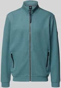 Lerros Sweatjacke mit Strukturmuster und Rei&szlig;verschlusstaschen