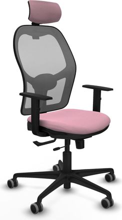 Piqueras y Crespo Ergonomischer Stuhl Rosa Jorquera mit 1D-Armen, h&ouml;henverstellbare Lendenwirbelst&uuml;tze und h&ouml;henverstellbares Kopfteil und Neigungsverstellung. Ausgesta