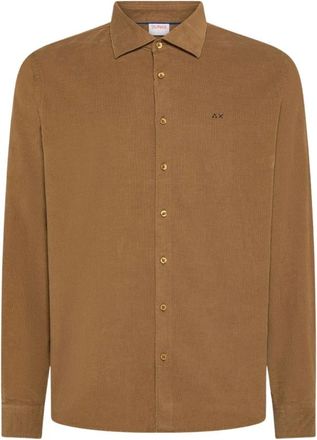 Sun 68 Homme, Chemises, Brun, Taille: XL Shirt Light Corduroy