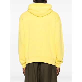 J.W.Anderson Cowboy Print Cotton Hoodie - Yellow