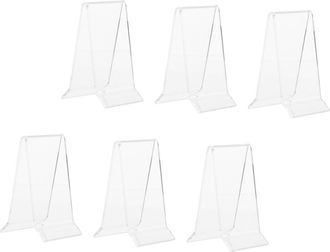 DOITOOL 6 Stück Acryl Schuhaufsteller Klar Stabiles Display für Sneaker Sandalen Loafers Praktische Dicke Halterungen für Schuhgeschäfte und Private Schuhpräs