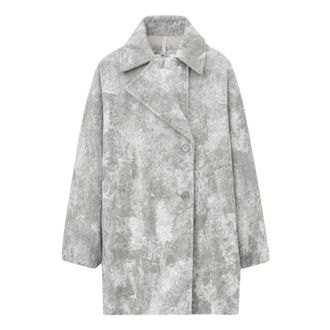 Duno Femme, Manteaux, Gris, Taille: 38 FR Manteau Sandra V