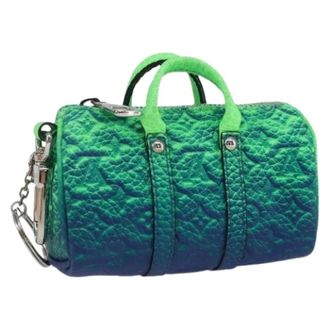 Louis Vuitton Porte-cl&eacute;s en toile Pre-owned - Femme - Pre-owned - Vert - Taille: ONE Size