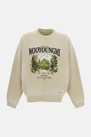 Wooyoungmi Rundhals-sweatshirt Mit Print Und Stickerei