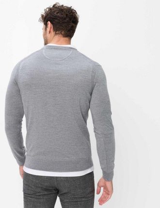 Brax Rundhalspullover Style RICK Merino: Pullover aus reiner Wolle