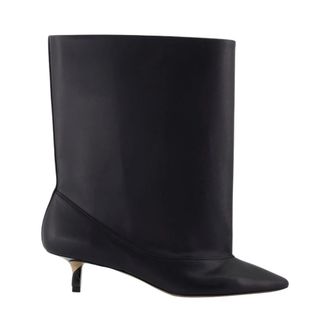 Jacquemus Schwarze Leder Stiefeletten - - Shoes - Damen - Schwarzk - 36 EU