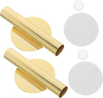 Aboofan 2 St&uuml;ck Wandblumenvase Metall Minimalistischer Skandinavischer Blumenschmuck Selbstklebender Dekorativer Wandhalter f&uuml;r Getrocknete oder K&uuml;nstliche Bl