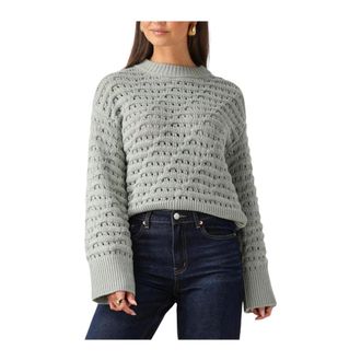 Y.A.S Gr&uuml;ner Strickpullover f&uuml;r Frauen - - Knitwear - Damen - Gr&uuml;n - L